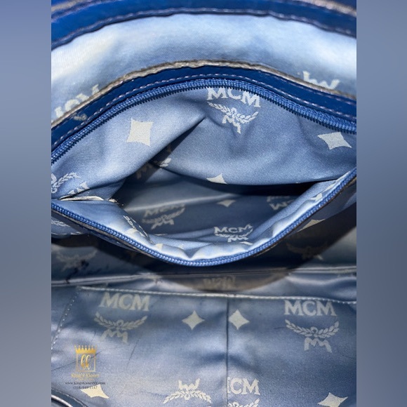 MCM | Bags | Mcm Blue 2 Way Bag | Poshmark